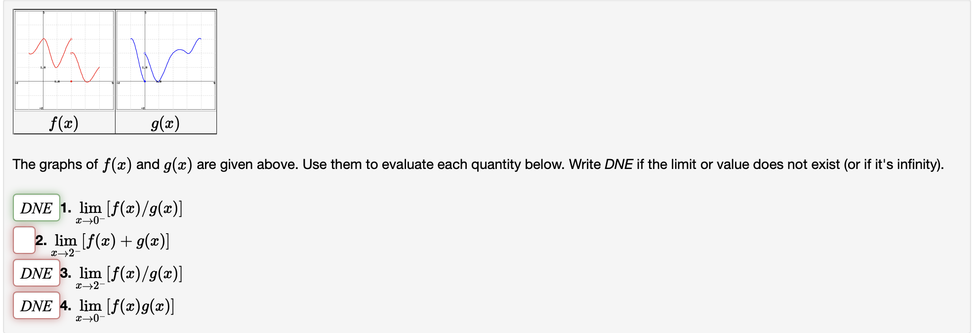 Solved The graphs of f(x) ﻿and g(x) ﻿are given above. Use | Chegg.com