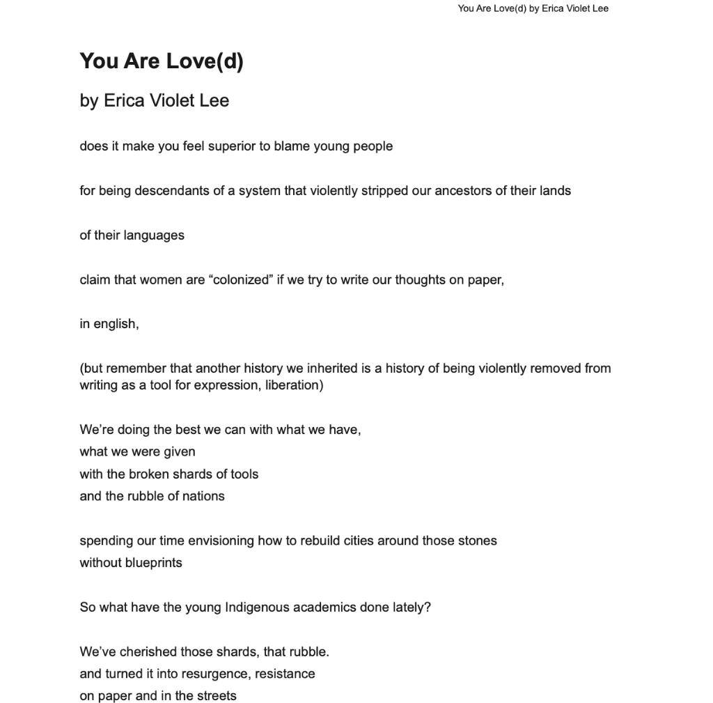 You Are Love(d) by Erica Violet Lee does it make you | Chegg.com