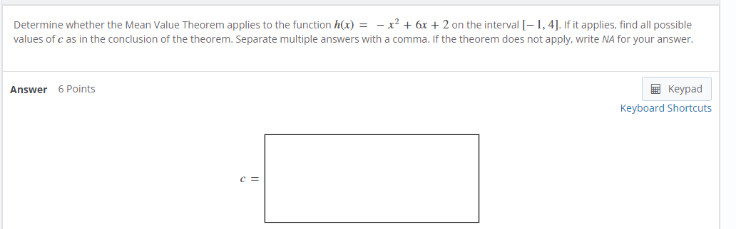 Solved Determine whether the Mean Value Theorem applies to | Chegg.com