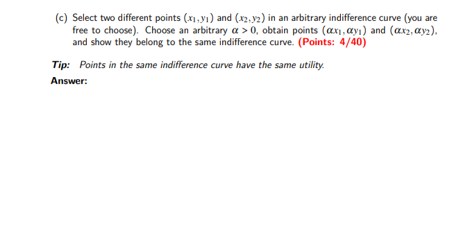 1. A very important class of preference relations is | Chegg.com