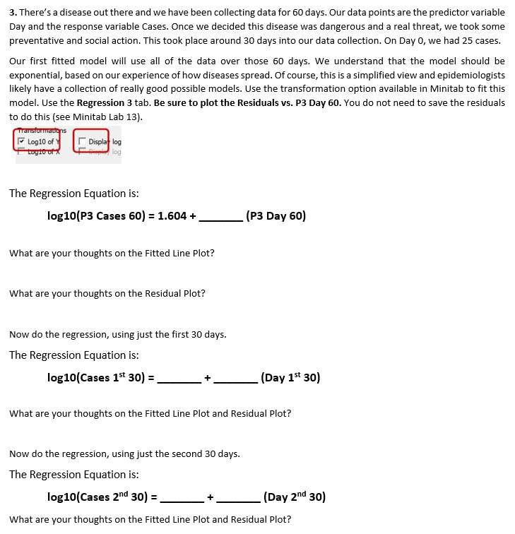 Solved 3. There's a disease out there and we have been | Chegg.com