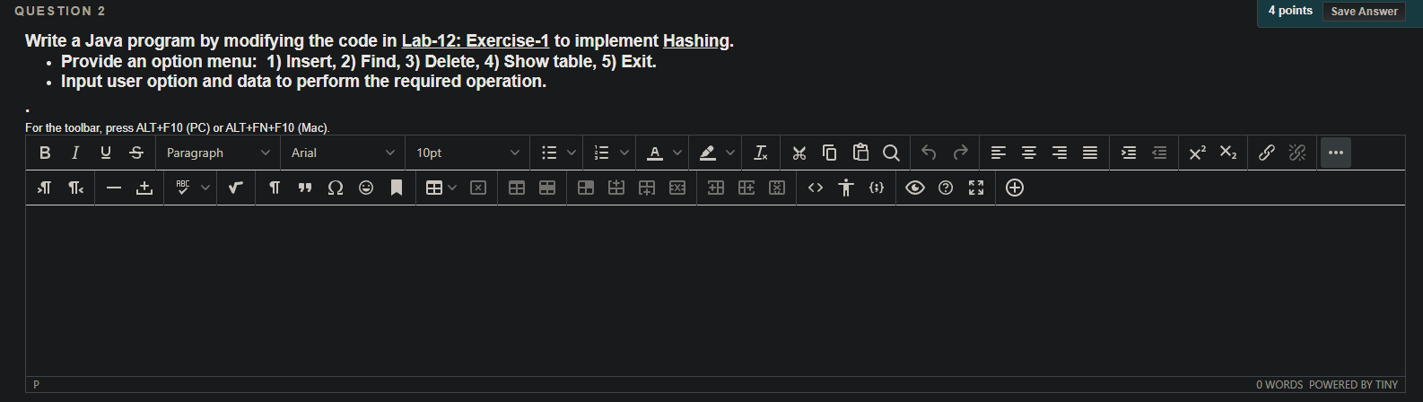 Solved QUESTION 2 Write a Java program by modifying the code | Chegg.com
