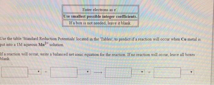 Solved Enter electrons ase Use smallest possible integer | Chegg.com