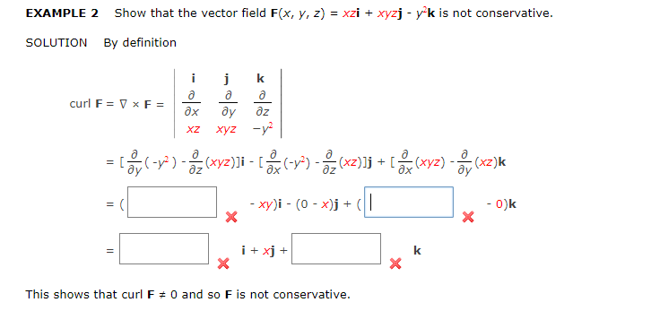 Solved EXAMPLE 2 ﻿Show that the vector field | Chegg.com