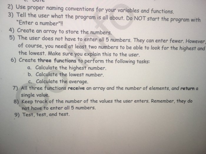 Solved Write a c++ console application that accepts up to 5 | Chegg.com