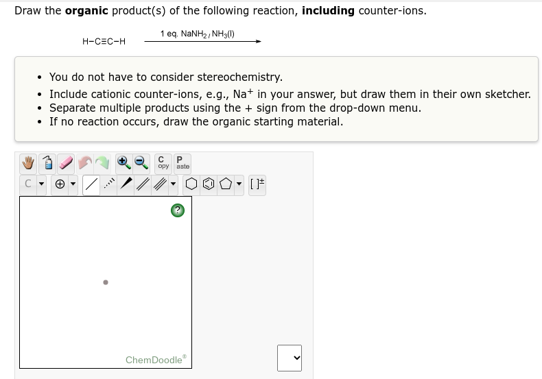Solved Draw the organic product(s) of the following | Chegg.com
