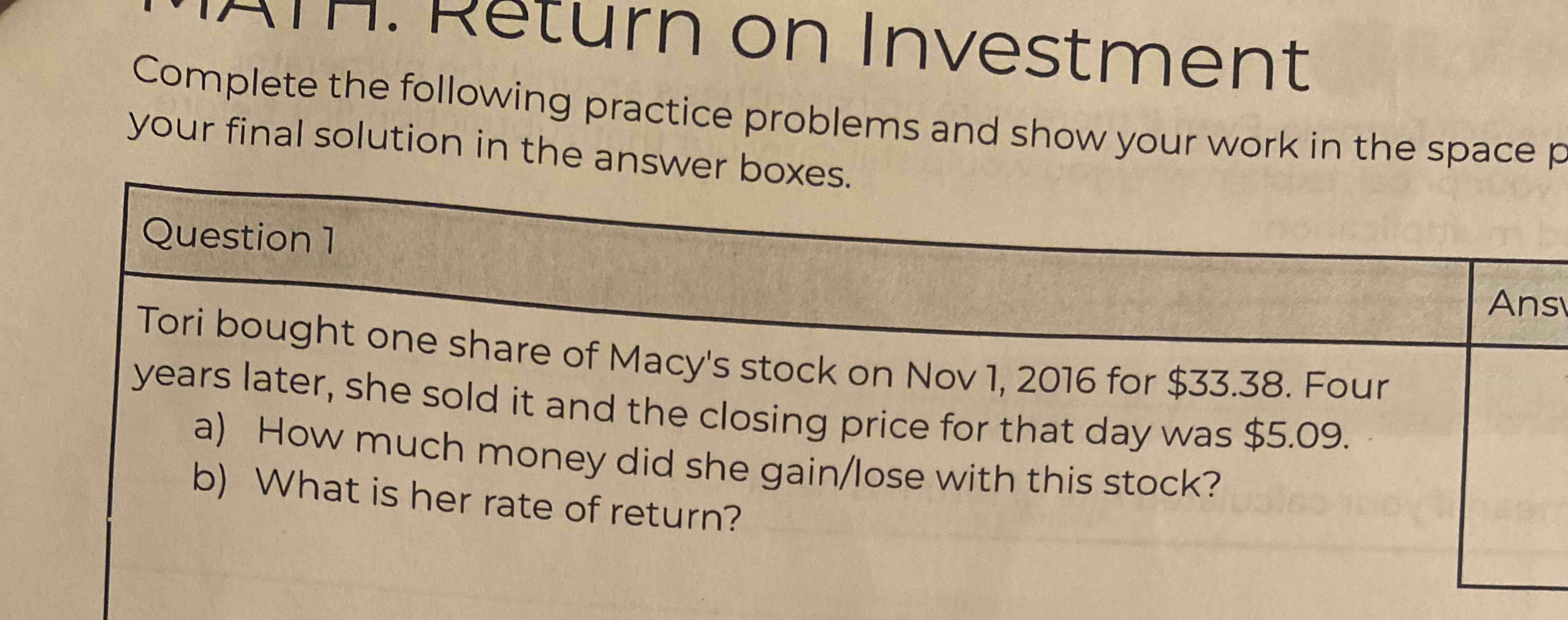 Solved Complete the following practice problems and show | Chegg.com