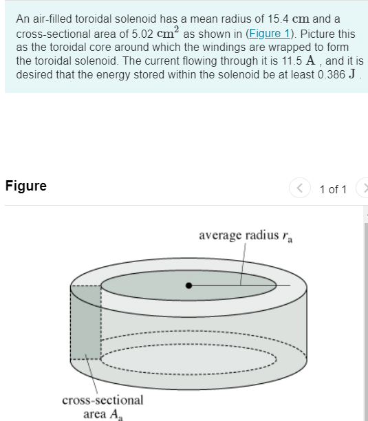 Solved An air-filled toroidal solenoid has a mean radius of | Chegg.com