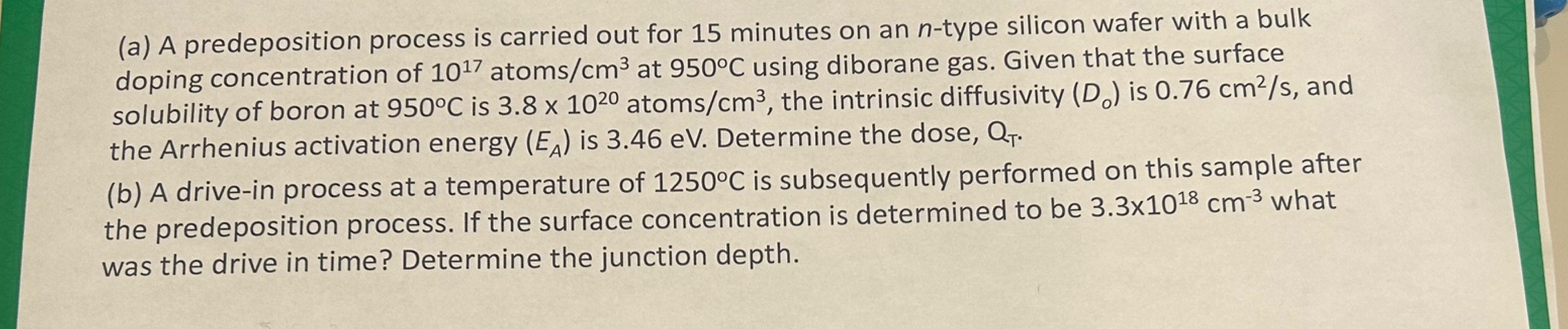 Solved Show me the steps to solve (a) ﻿A predeposition | Chegg.com