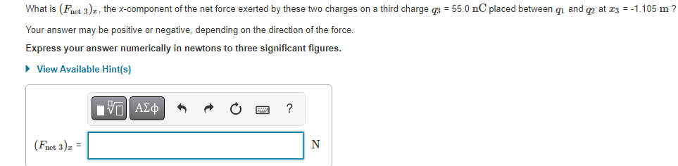 What is (Fnet )x, the x-component of the net force | Chegg.com