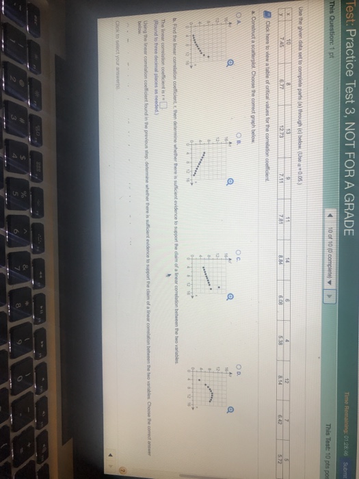 Solved Use the given data set to complete parts (a) through | Chegg.com
