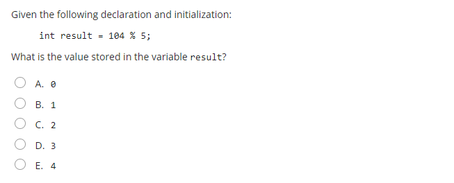 Solved Given the following declaration and initialization: | Chegg.com