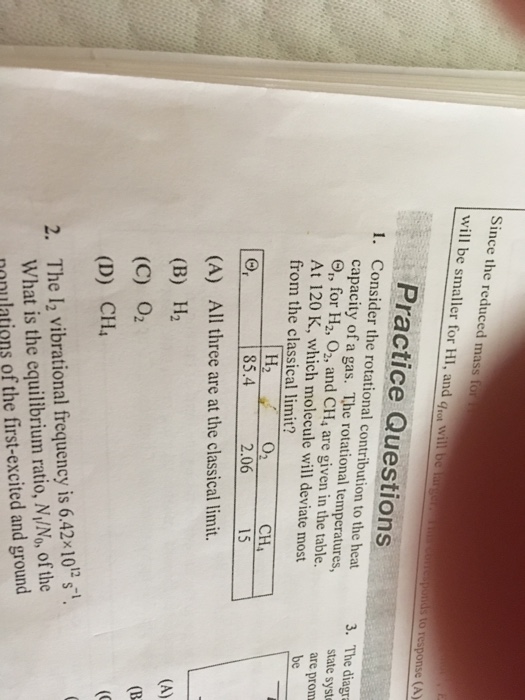 Solved Consider the rotational contribution to the heat | Chegg.com