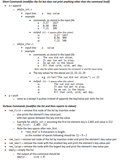 CIS*2500 W20 - Assignment 4 Linked Lists, Recursion | Chegg.com