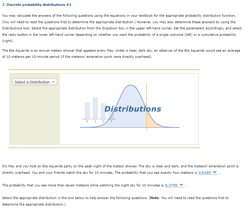Solved 7. Discrete probability distributions \#2 You may | Chegg.com
