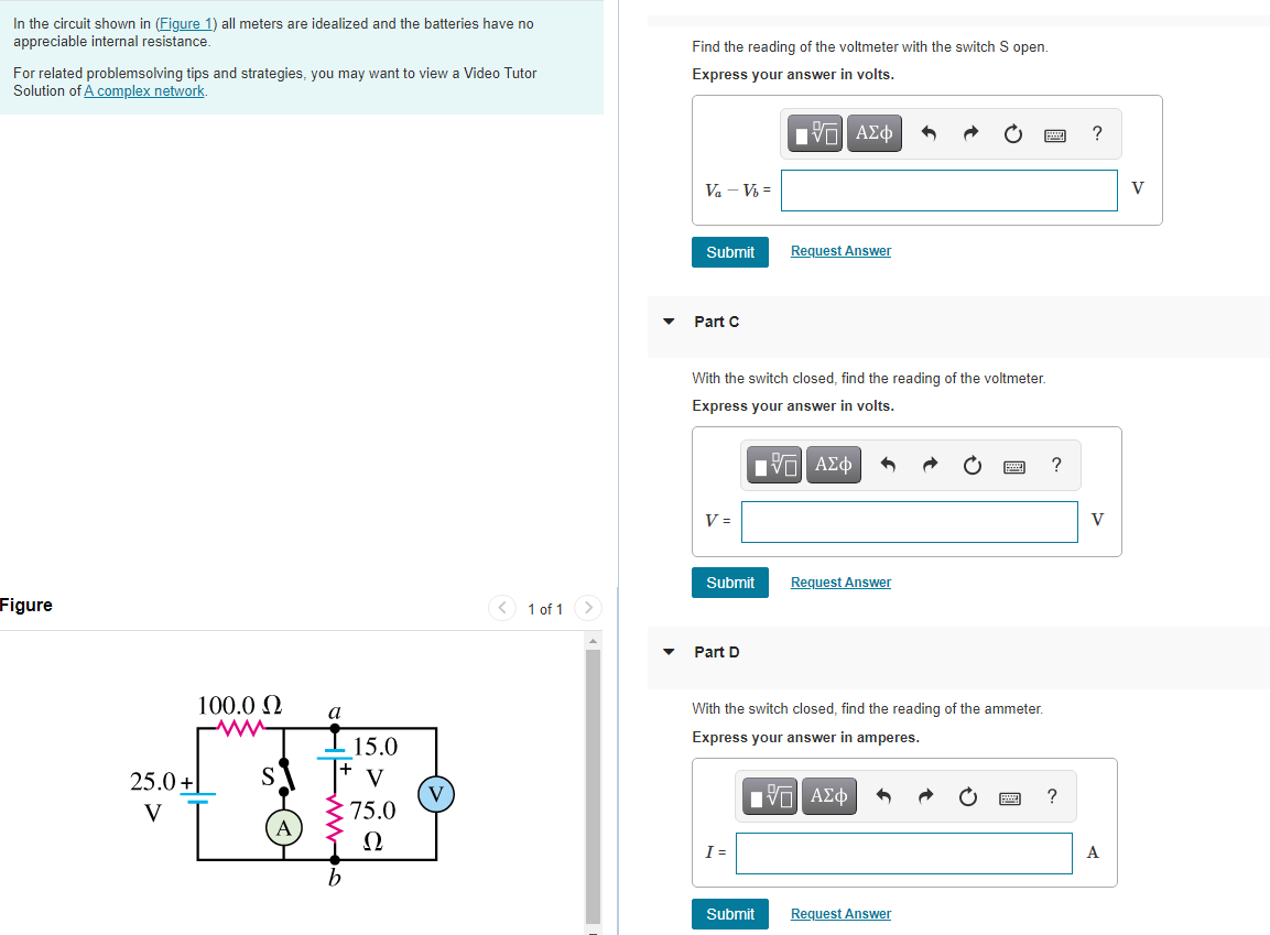 Solved In the circuit shown in Figure 1) all meters are | Chegg.com
