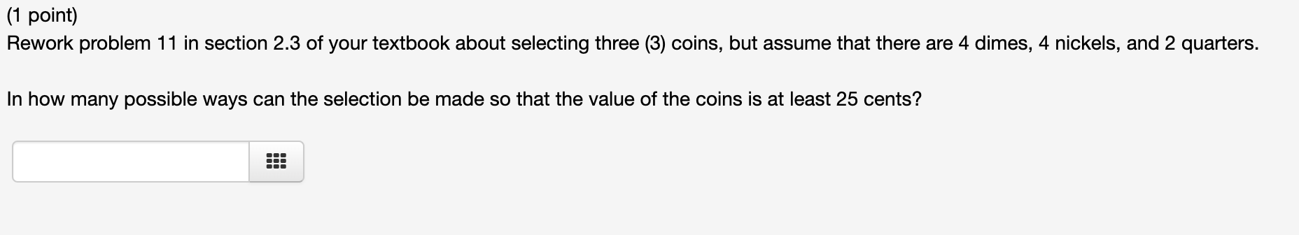 Solved Rework problem 11 in section 2.3 of your textbook | Chegg.com