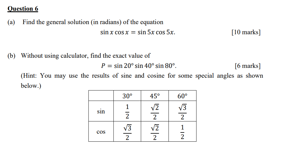 Solved (a) Find the general solution (in radians) of the | Chegg.com