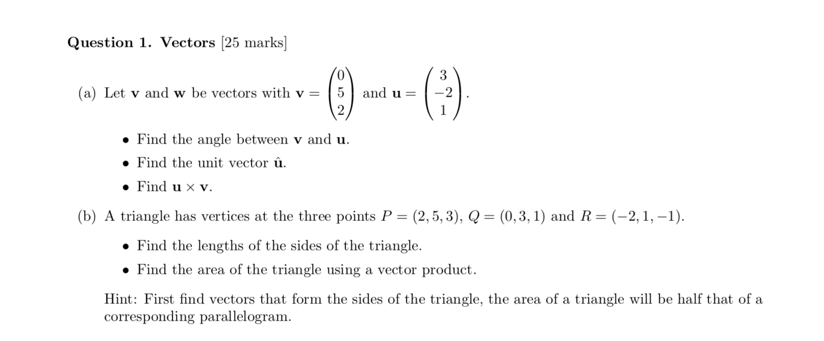 [Solved]: (a) Let ( mathbf{v} ) and ( mathbf{w} ) be