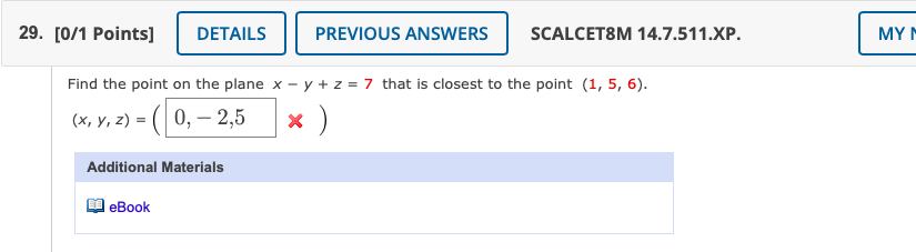 Solved 29. [0/1 Points) DETAILS PREVIOUS ANSWERS SCALCET8M | Chegg.com
