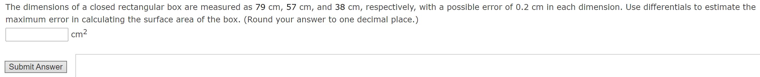 Solved The dimensions of a closed rectangular box are | Chegg.com