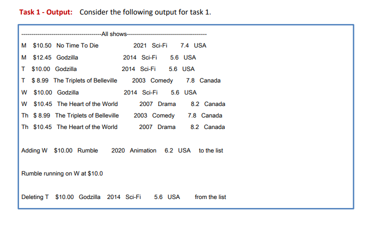 Solved You are given three files as a start-up code for task | Chegg.com