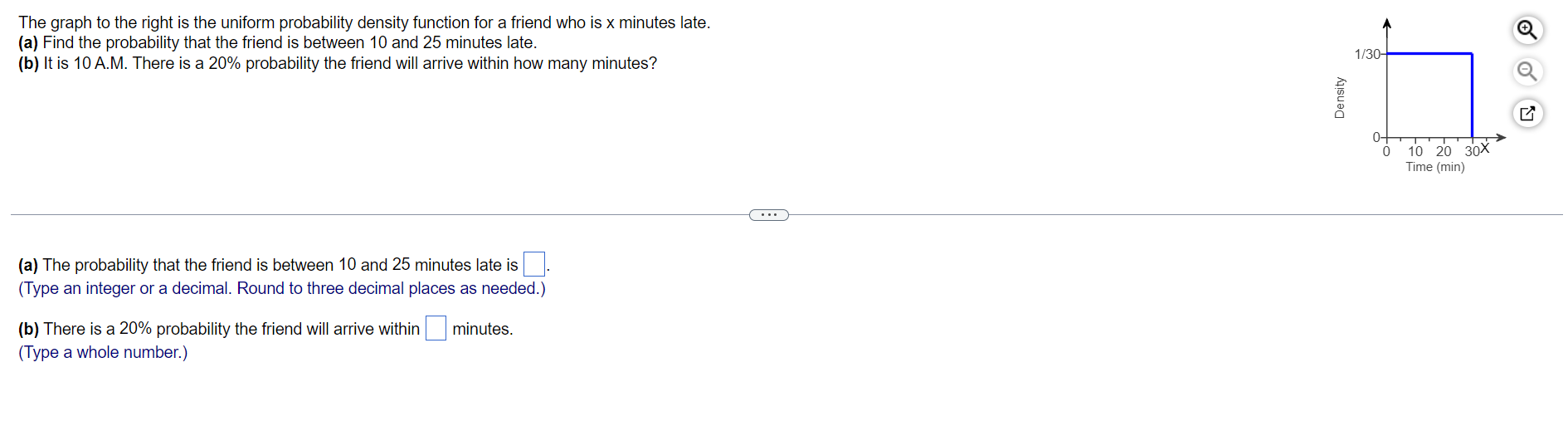Solved The graph to the right is the uniform probability | Chegg.com