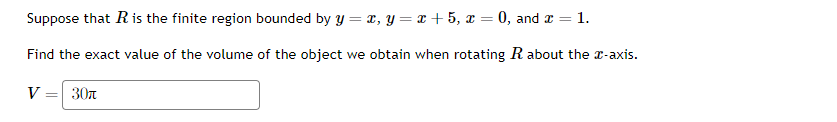 Solved Suppose that R is the finite region bounded by | Chegg.com