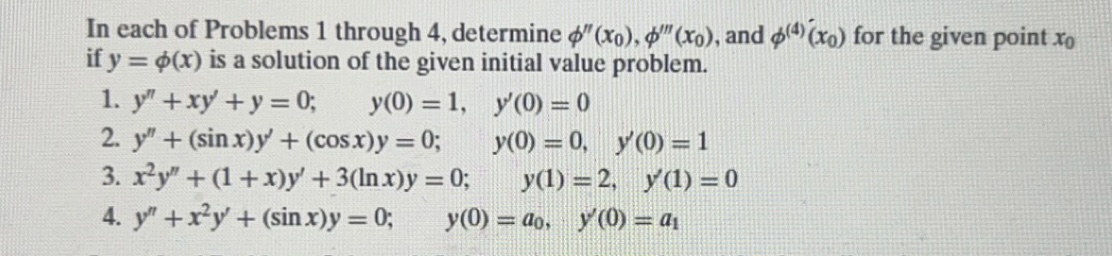 Solved In each of Problems 1 through 4 , determine | Chegg.com