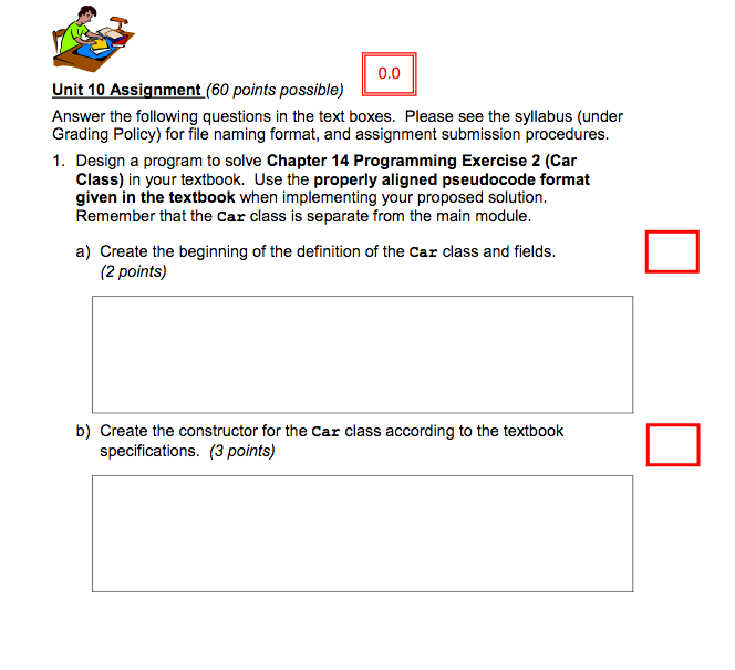 Solved 0.0 Unit 10 Assignment (60 points possible) Answer | Chegg.com