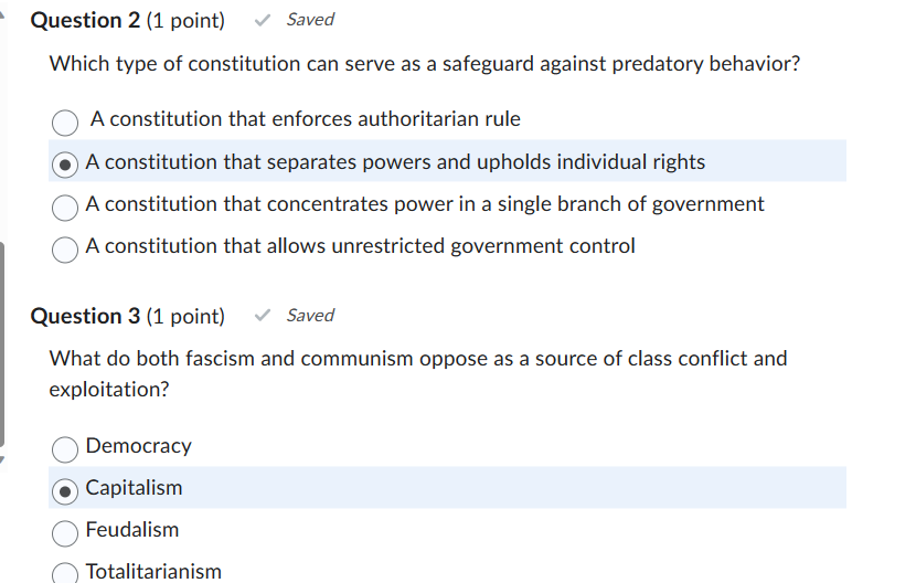 Solved Which type of constitution can serve as a safeguard | Chegg.com