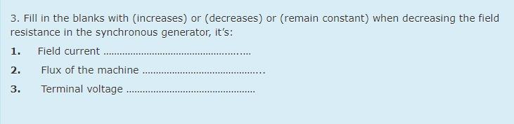 Solved 3. Fill in the blanks with increases) or (decreases) | Chegg.com