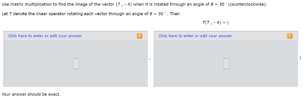 Solved Use matrix multiplication to find the image of the | Chegg.com