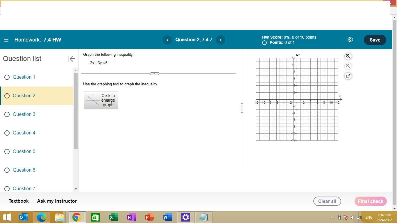 Solved lestion list Question 1 Graph the following | Chegg.com