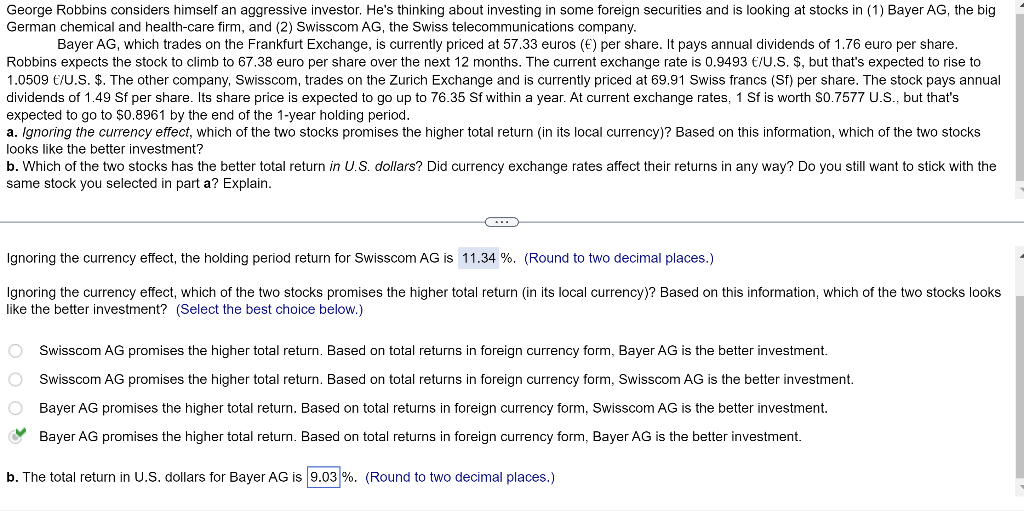 Solved George Robbins considers himself an aggressive | Chegg.com