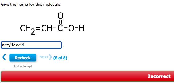 Solved Give the name for this molecule: | Chegg.com