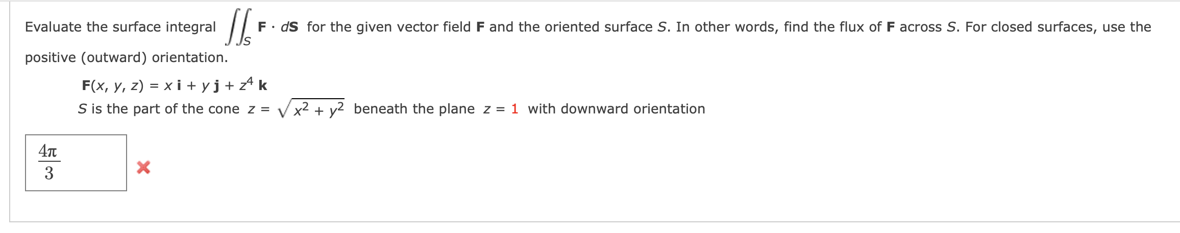 Solved Evaluate the surface integral Sle Fºds for the given | Chegg.com