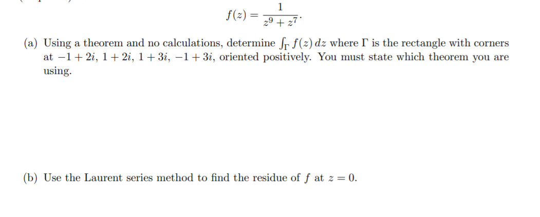 Solved 1 29 +27 (a) Using a theorem and no calculations, | Chegg.com