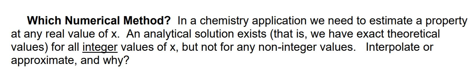 Solved Numerical methods question. Please solve clearly | Chegg.com