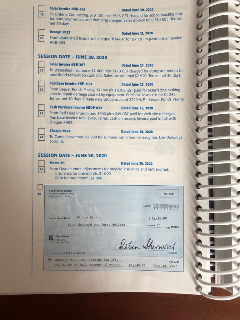 Solved In the textbook Using Sage 50 Accounting 2018, please | Chegg.com