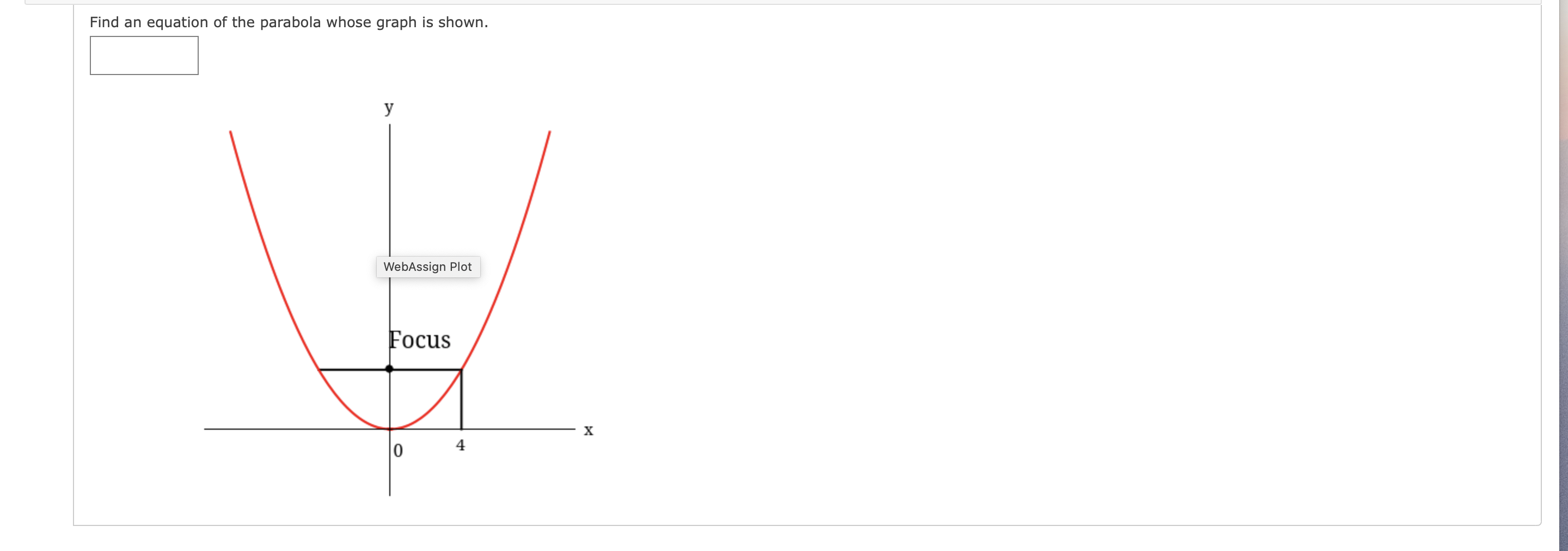 Solved Find an equation of the parabola whose graph is | Chegg.com