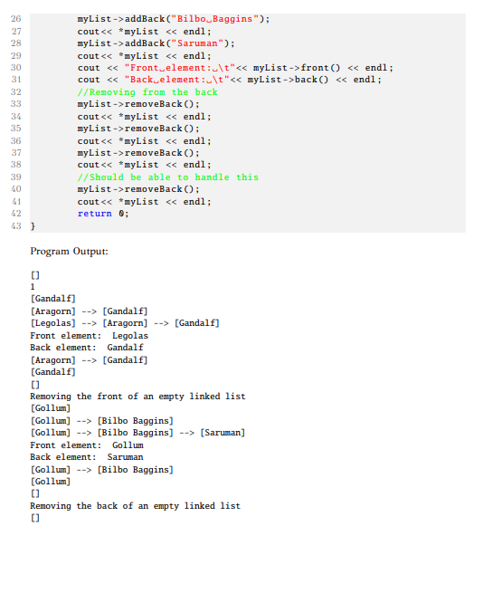 const E\& front() const throw(LinkedListEmpty); const | Chegg.com