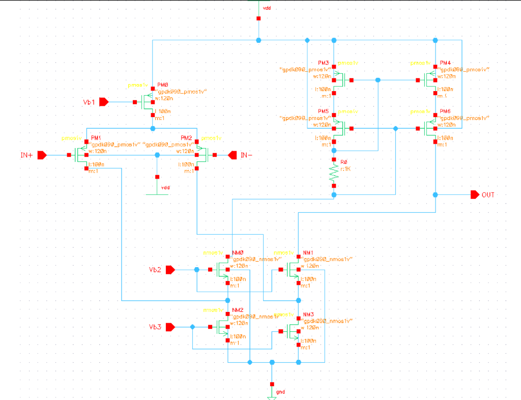 The following figure is a folded-cascode CMOS OpAmp. | Chegg.com