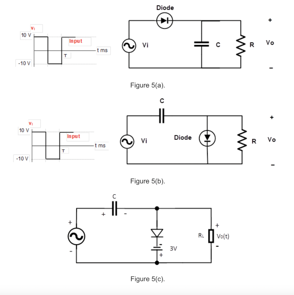 Figure 5(a) shows the circuit diagram of a half-wave | Chegg.com