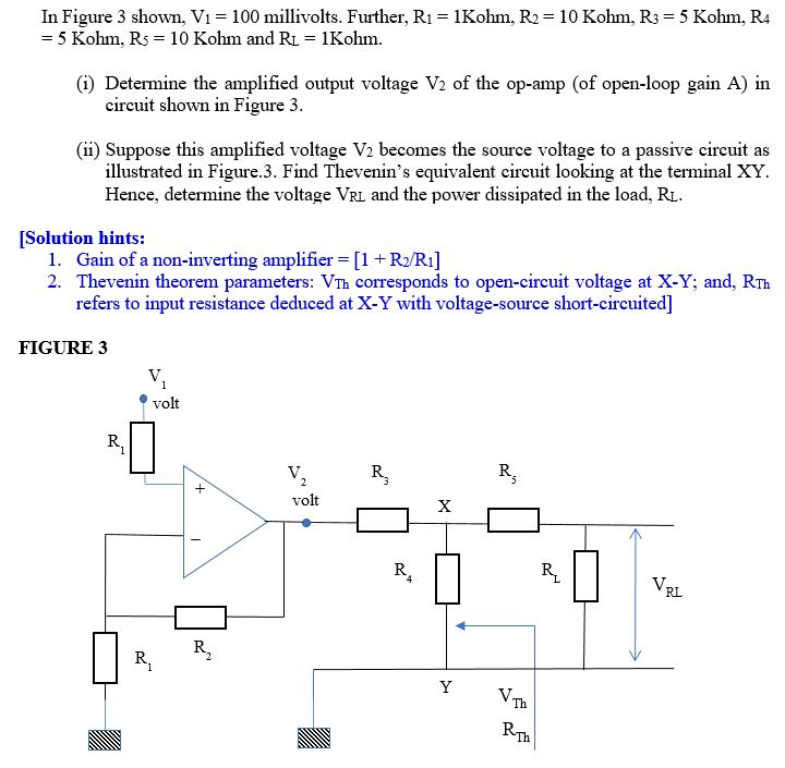 Solved In Figure 3 shown, V1 = 100 millivolts. Further, R1 = | Chegg.com