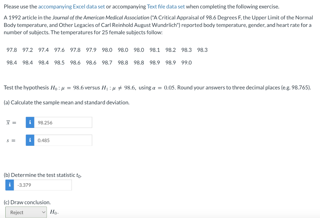 Solved Please use the accompanying Excel data set or | Chegg.com