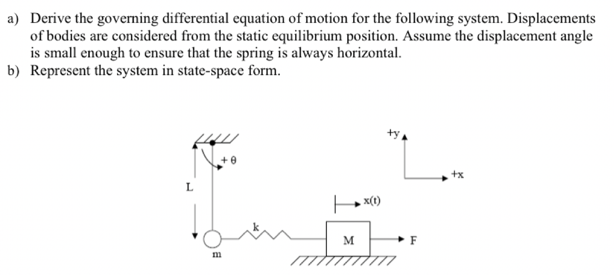 Solved a) Derive the governing differential equation of | Chegg.com