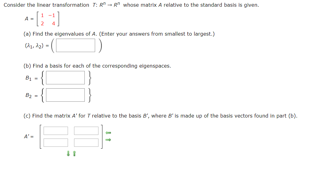 Solved Consider the linear transformation T: Rn → Rn whose | Chegg.com