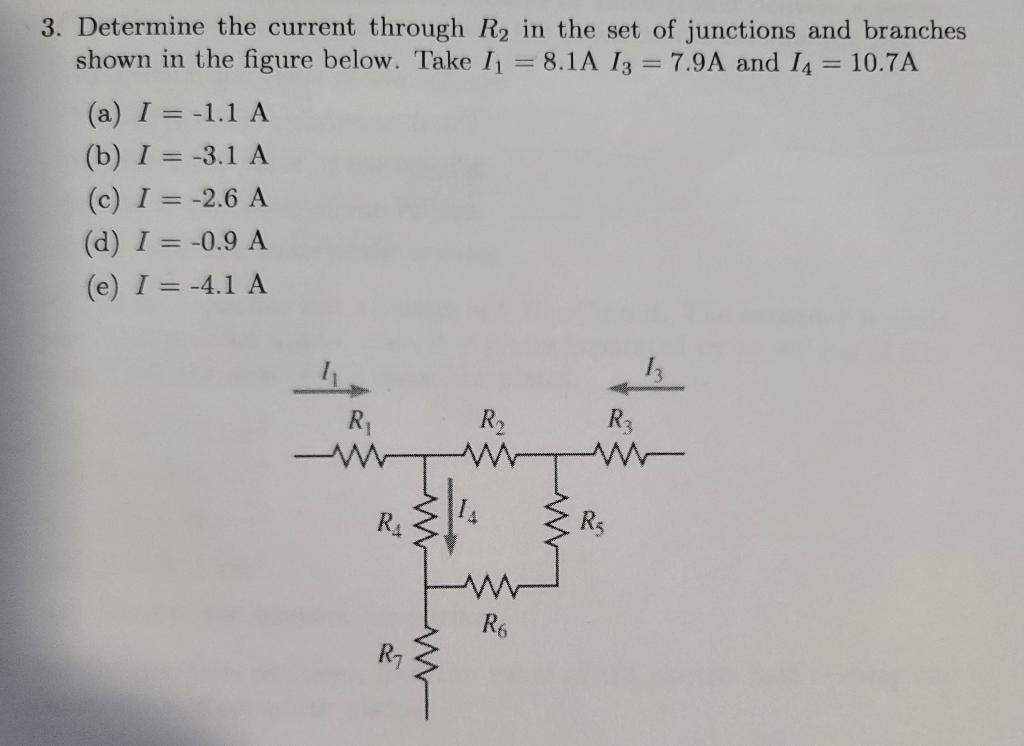 Solved 3. Determine the current through R2 in the set of | Chegg.com