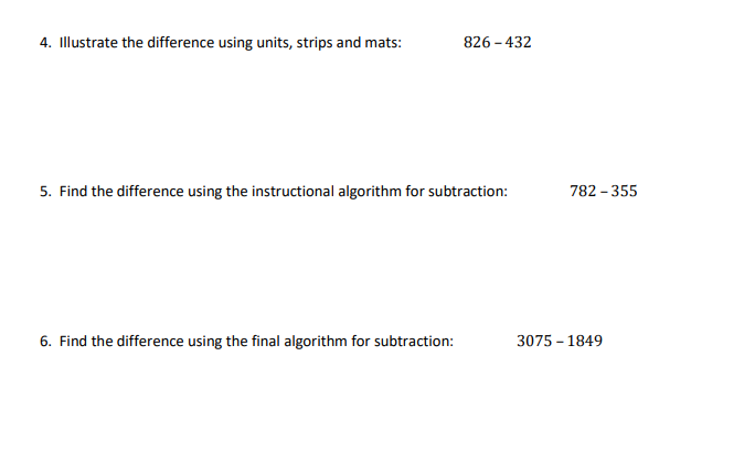 Solved 4. Illustrate the difference using units, strips and | Chegg.com